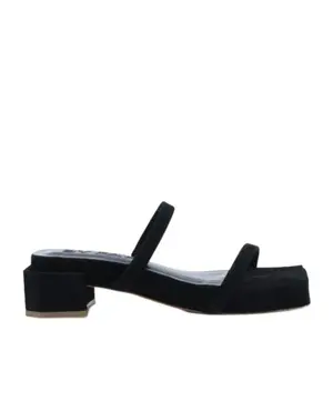 By Far Two-strap Platform Sandals - Black