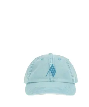 Attico Embroidered Logo Baseball Cap - Blue