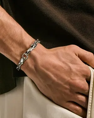 John Hardy Sterling Oval Link Bracelet