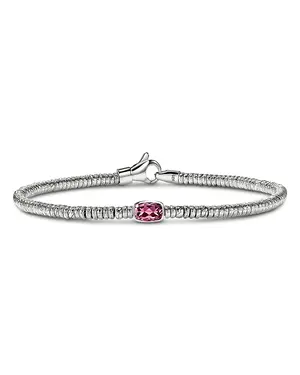 John Hardy Sterling Heishi Rhodolite Bead Bracelet - Silver