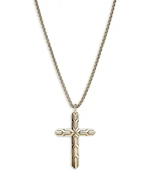 John Hardy 14k Yellow Icon Cross Pendant