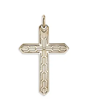John Hardy 14k Yellow Icon Cross Pendant