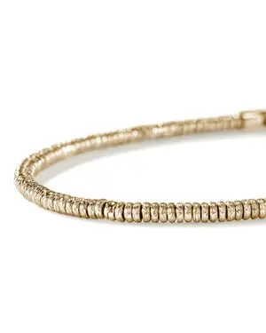 John Hardy 14k Yellow Heishi Bead Bracelet