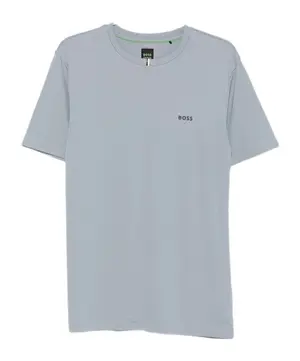 Hugo Boss Logo-print Short-sleeve T-shirt - Gray