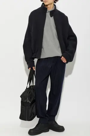DARKPARK Herringbone Wool Bomber Jacket