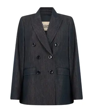 Herno Double-breasted Blazer - Dark