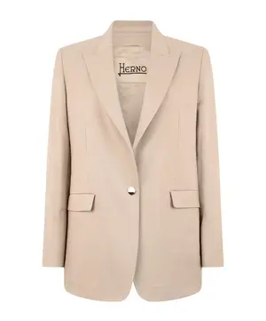 Herno Shawl-collar Single-breasted Blazer - Beige