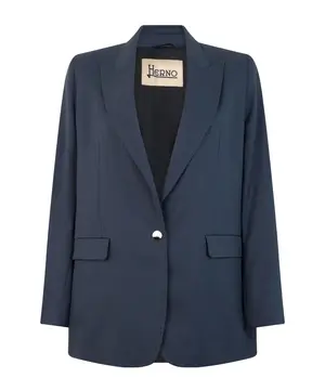 Herno Shawl-collar Single-breasted Blazer - Blue