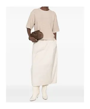 Fabiana Filippi Sequin Embellished Short Sleeve Sweater