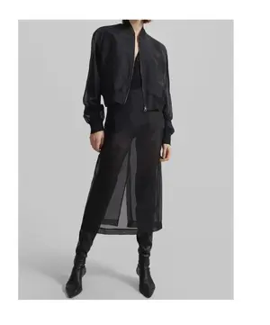 THE FRANKIE SHOP Peri Sheer Midi Skirt