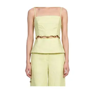 Simkhai Embellished Bustier Top - Yellow