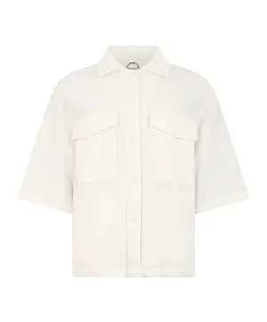 Herno Boxy Three-quarter Sleeve Buttoned Jacket
