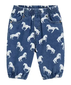 Stella McCartney Elastic Waist Printed Jeans