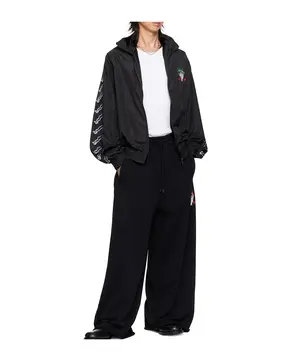 LU'U DAN Embroidered Logo Windbreaker Jacket