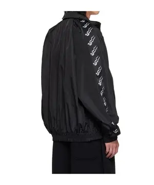 LU'U DAN Embroidered Logo Windbreaker Jacket