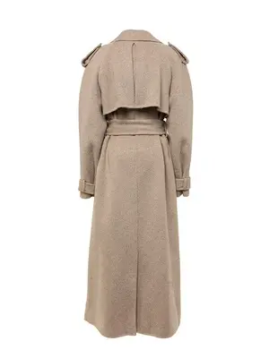 Giuseppe Di Morabito Double-breasted Belted Coat - Light-colored