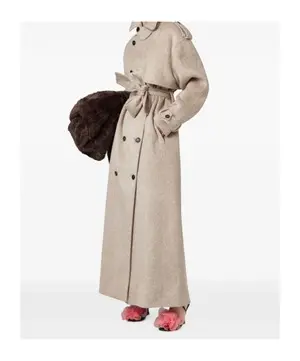 Giuseppe Di Morabito Double-breasted Belted Coat - Light-colored