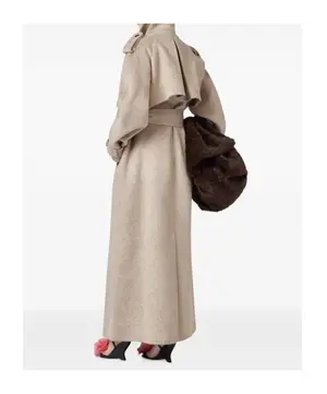 Giuseppe Di Morabito Double-breasted Belted Coat - Light-colored