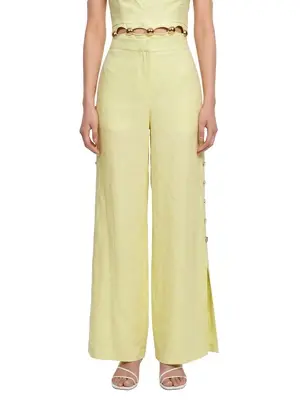 Simkhai Cayman Wide-leg Pants - Yellow