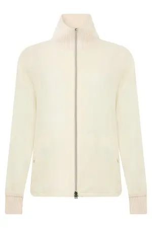 Herno Zip-up Cashmere Jacket - Light-colored