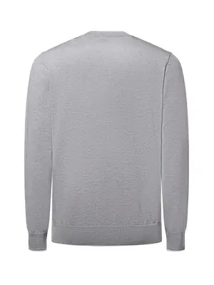 Eleventy Long-sleeve Knit Top With Contrasting Accents