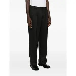Calvin Klein Pleated Straight-leg Trousers