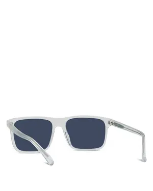 Vuarnet Belvedere Rectangular Sunglasses - Crystal/blue