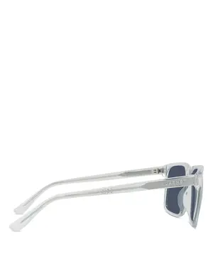 Vuarnet Belvedere Rectangular Sunglasses - Crystal/blue