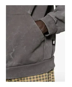 Gcds Stud-embellished Washed-effect Hoodie