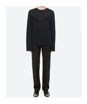 Helmut Lang Logo-embroidered Long-sleeved T-shirt