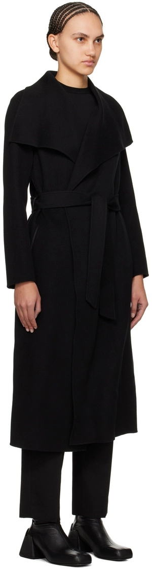 Mackage Belted Long Coat - Black
