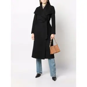Mackage Belted Long Coat - Black