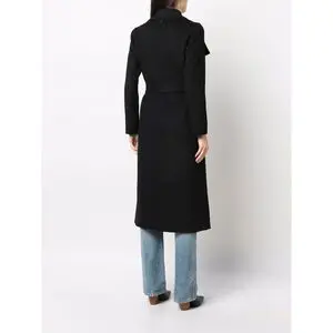Mackage Belted Long Coat - Black