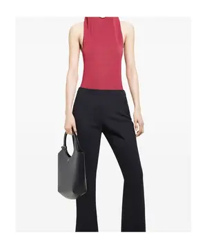 COURREGES Sleeveless Hooded Illusion Bodysuit - Red
