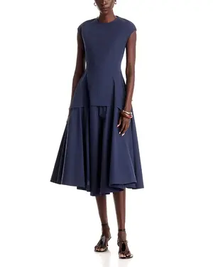 A.REN Cotton Cap Sleeve Midi Dress