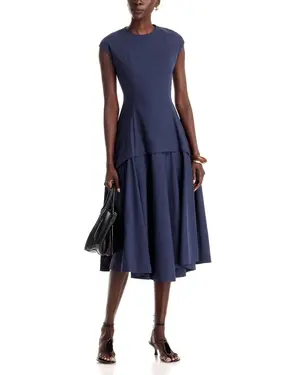 A.REN Cotton Cap Sleeve Midi Dress
