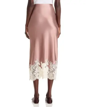 A.REN Celeste Contrast Lace Midi Skirt