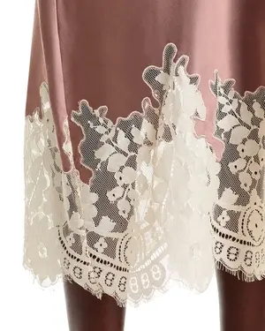 A.REN Celeste Contrast Lace Midi Skirt