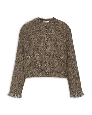 Max Mara Wkdvento Boucle Knit Cropped Jacket