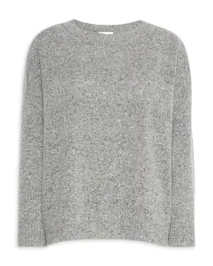 Max Mara Wool Blend Tweed Crewneck Sweater