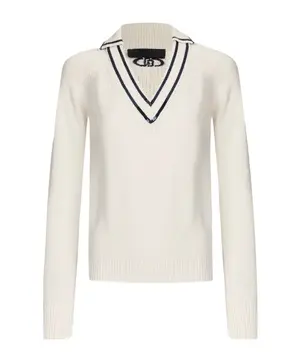 Liu Jo V-neck Jumper - White
