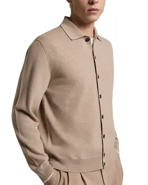 Peserico Knit Extra Fine Wool & Cashmere Button Sweater