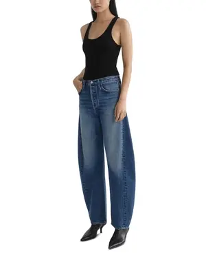 AGOLDE Luna Pieced High Rise Curved Tapered Jeans