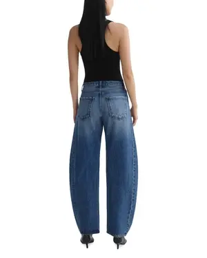 AGOLDE Luna Pieced High Rise Curved Tapered Jeans