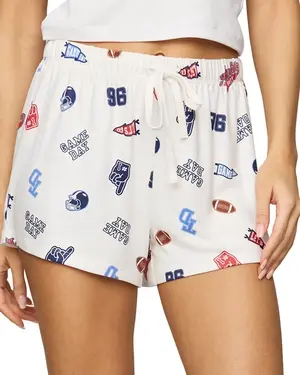 Z Supply Varsity Sleep Shorts - Sandstone