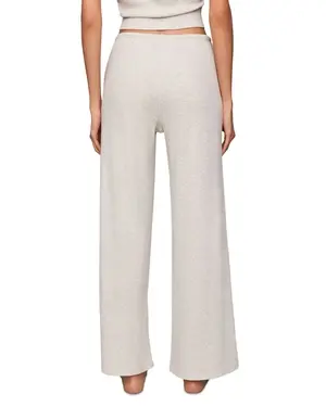 Z Supply Waffle Knit Wide Leg Pants - Feather Grey