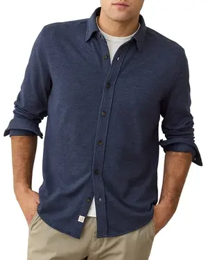Marine Layer Pacifica Stretch Shirt - Navy