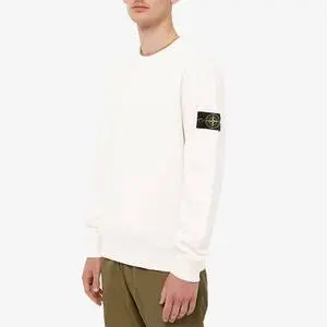 Stone Island Compass-patch Crew-neck Sweatshirt