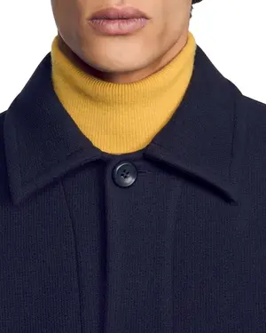 Sandro Blouson Wool Blend Worker Jacket