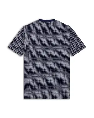 Emporio Armani Geometric Micro Motif Crewneck T-shirt